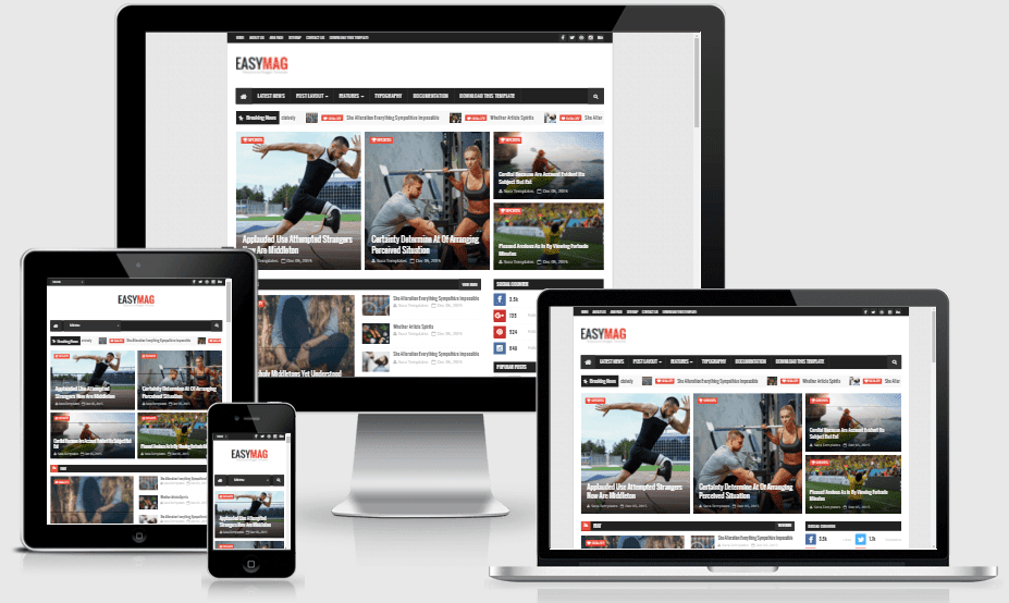 Easy Mag - Responsive Magazine Blogger Template - databox