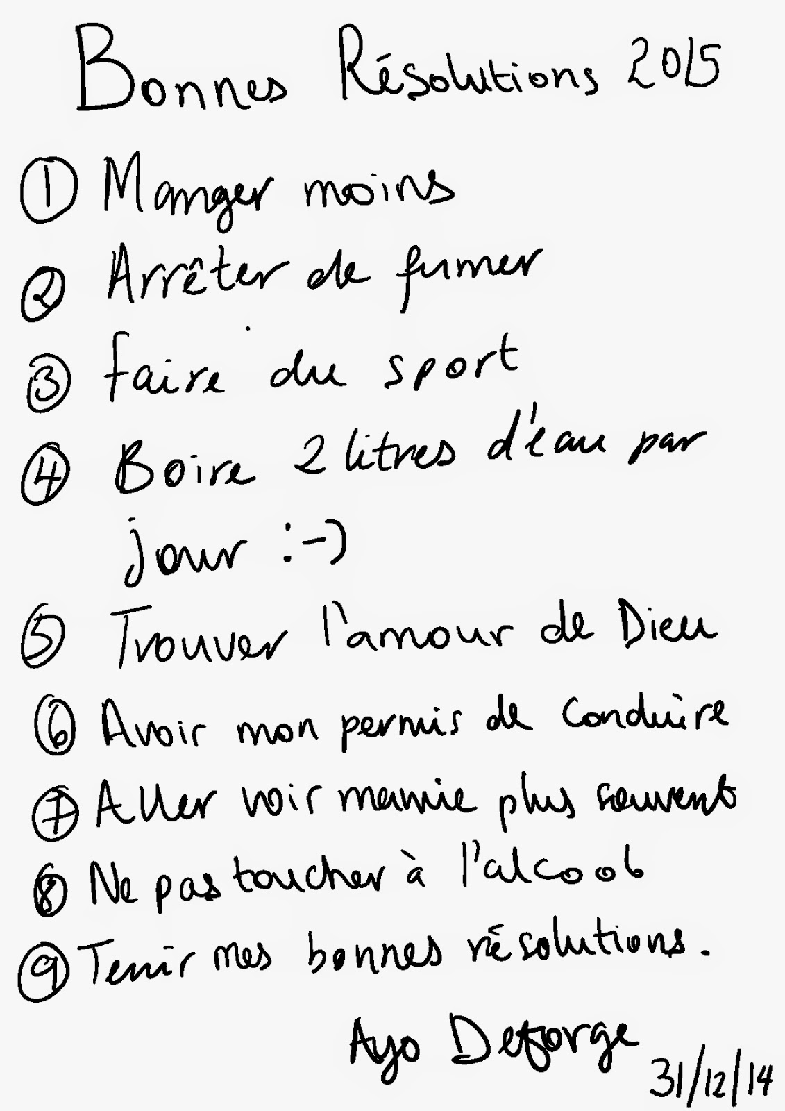 French Touch: My New Year's Resolutions