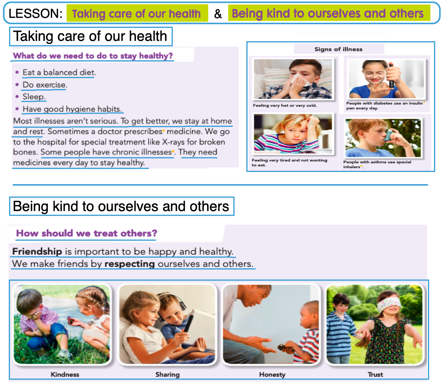 Blog de 3º de Primaria: Natural Science - Unit - A healthy life ...