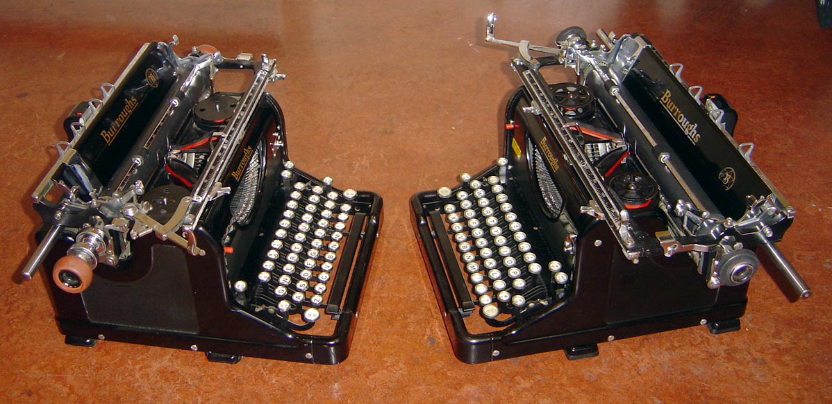 Burrowing into Burroughs typewriters/ /THE TYPEWRITER REVOLUTION