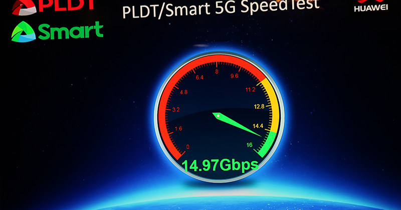 Smart and Huawei claimed that they achieved 5G speeds of over 14 Gbps!