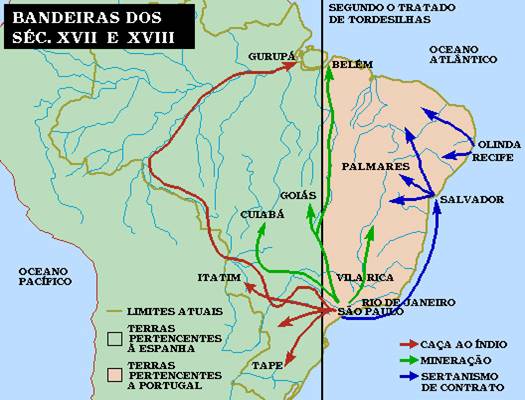 Historiar : Brasil colonial: expansão territorial; tratados de limites ...