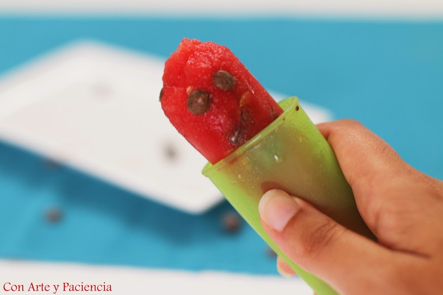 Polo flash de sandía y pepitas de chocolate | Cocina