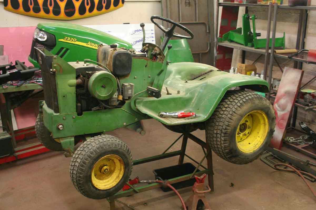 hub caps are done on the large tractor