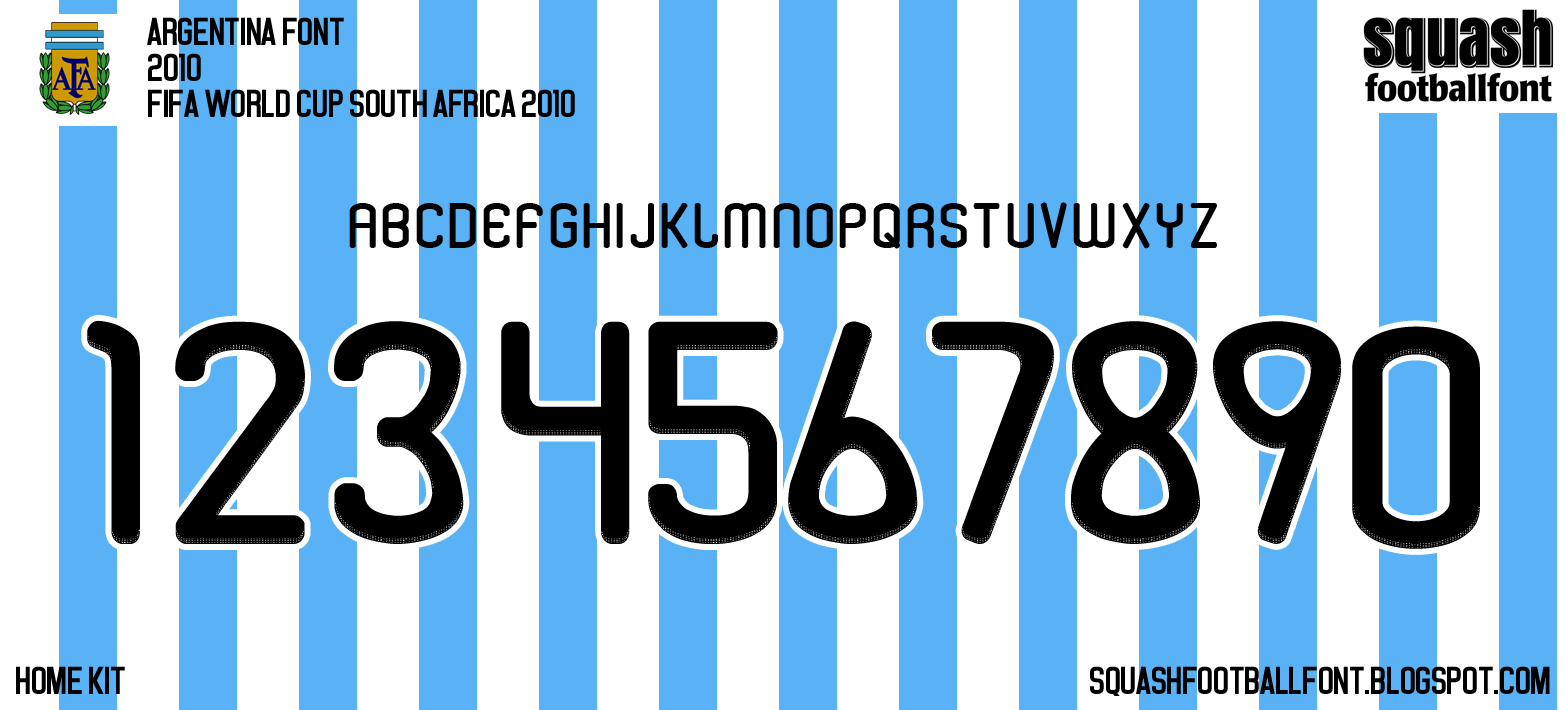SFF: Argentina World Cup 2010 Font