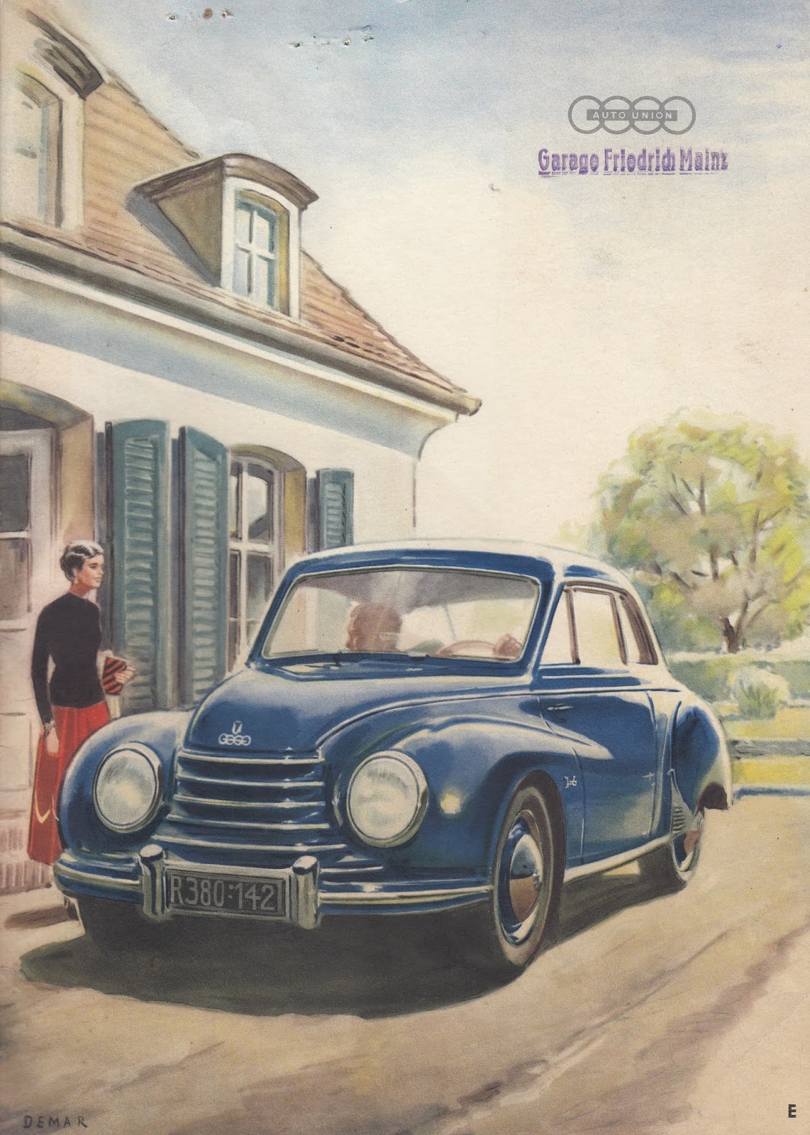 DKW Auto-Union Project: 1954 DKW F91 Sonderklasse brochure - English