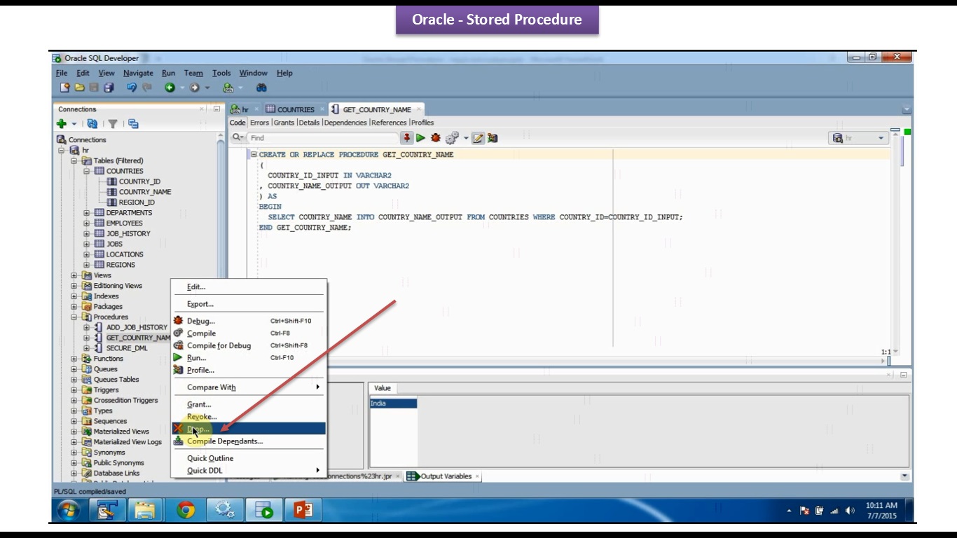Java Ee Oracle Stored Procedure With Input And Output Parameters