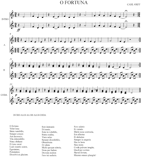 CLASE DE MÚSICA: O FORTUNA