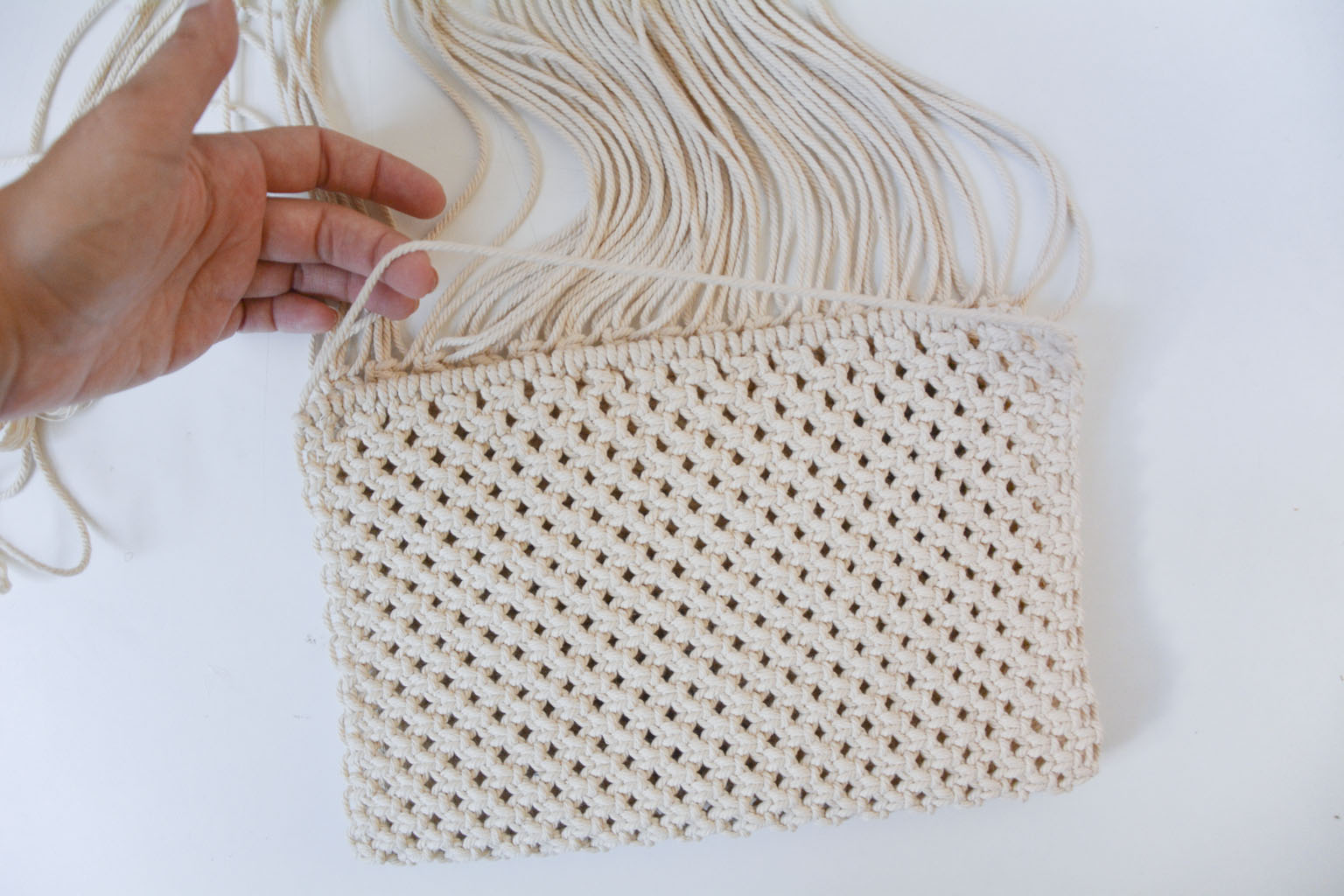 Cómo hacer un bolso de macramé paso a paso - Dibujos de Colores