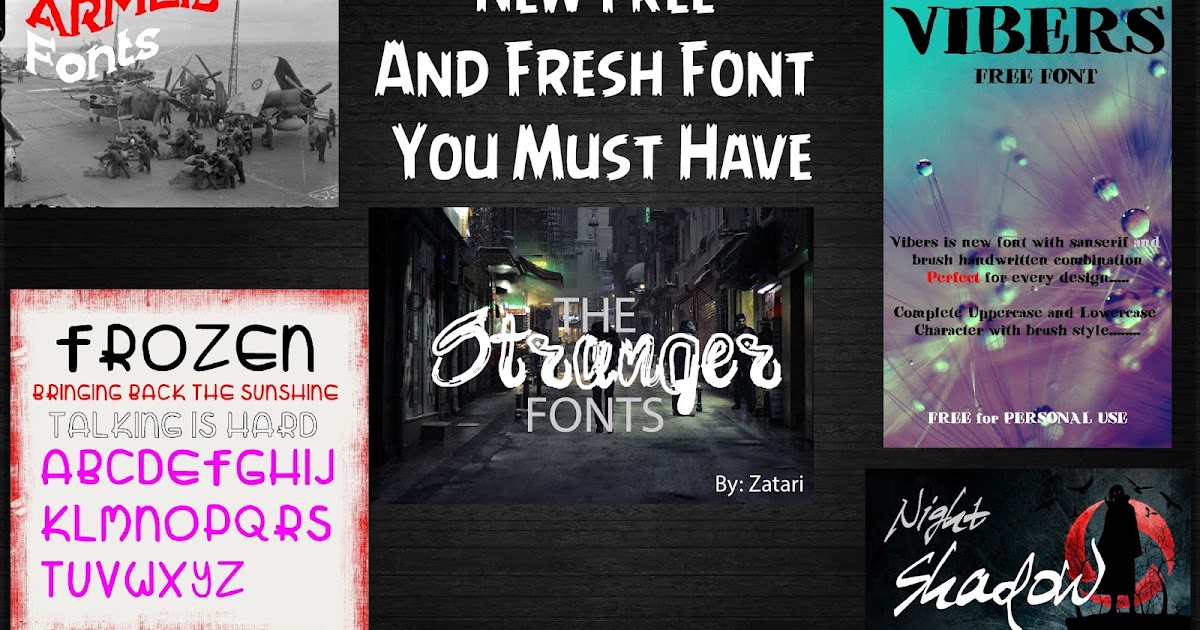 New Free And Fresh Font You Must Have