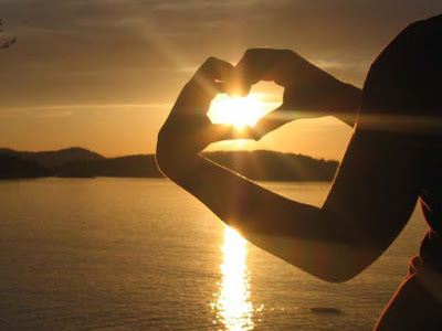 Imagens de amor : Pôr do sol romântico