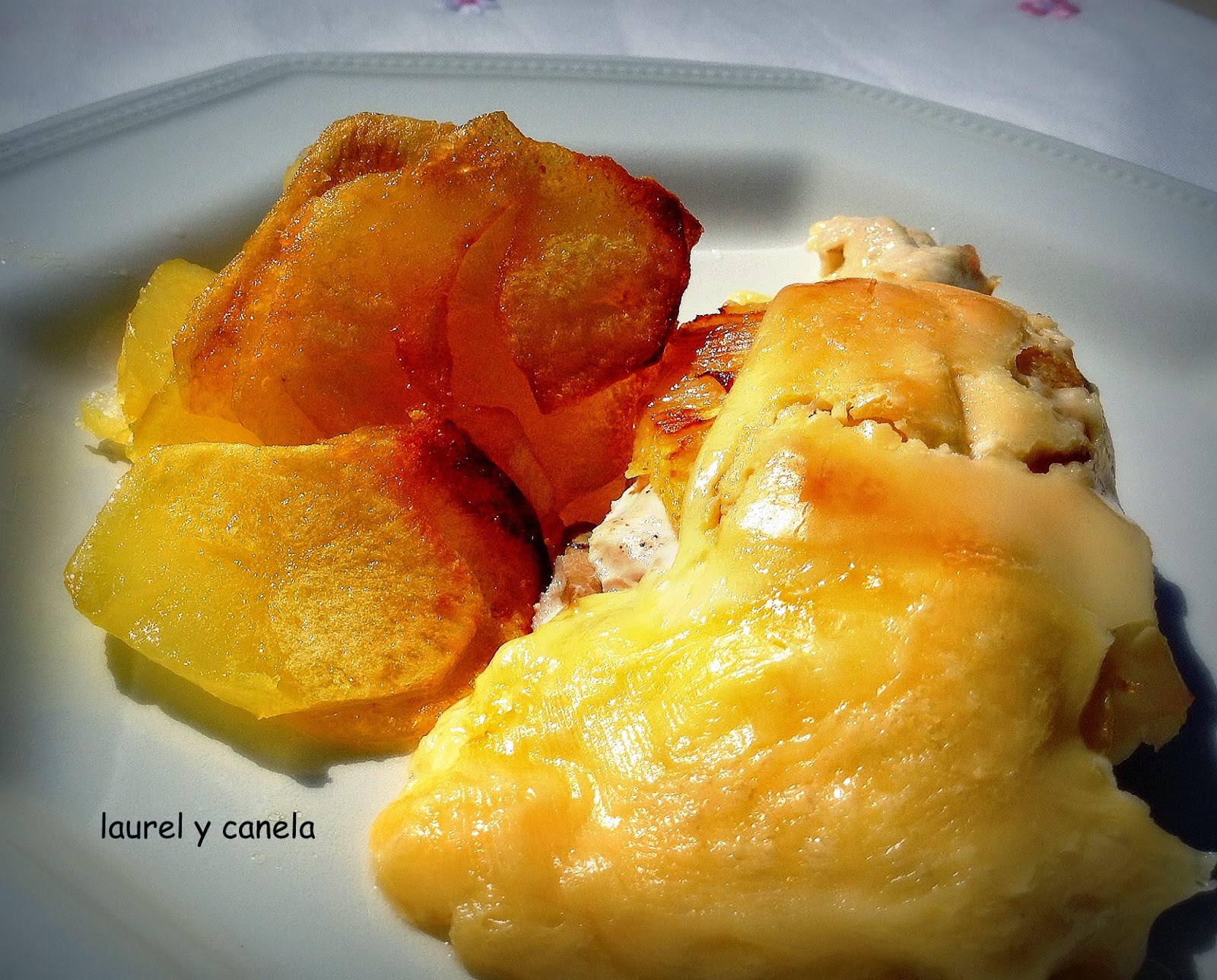 Laurel y Canela: Pechugas de pavo rellenas de champis y gratinadas con ...