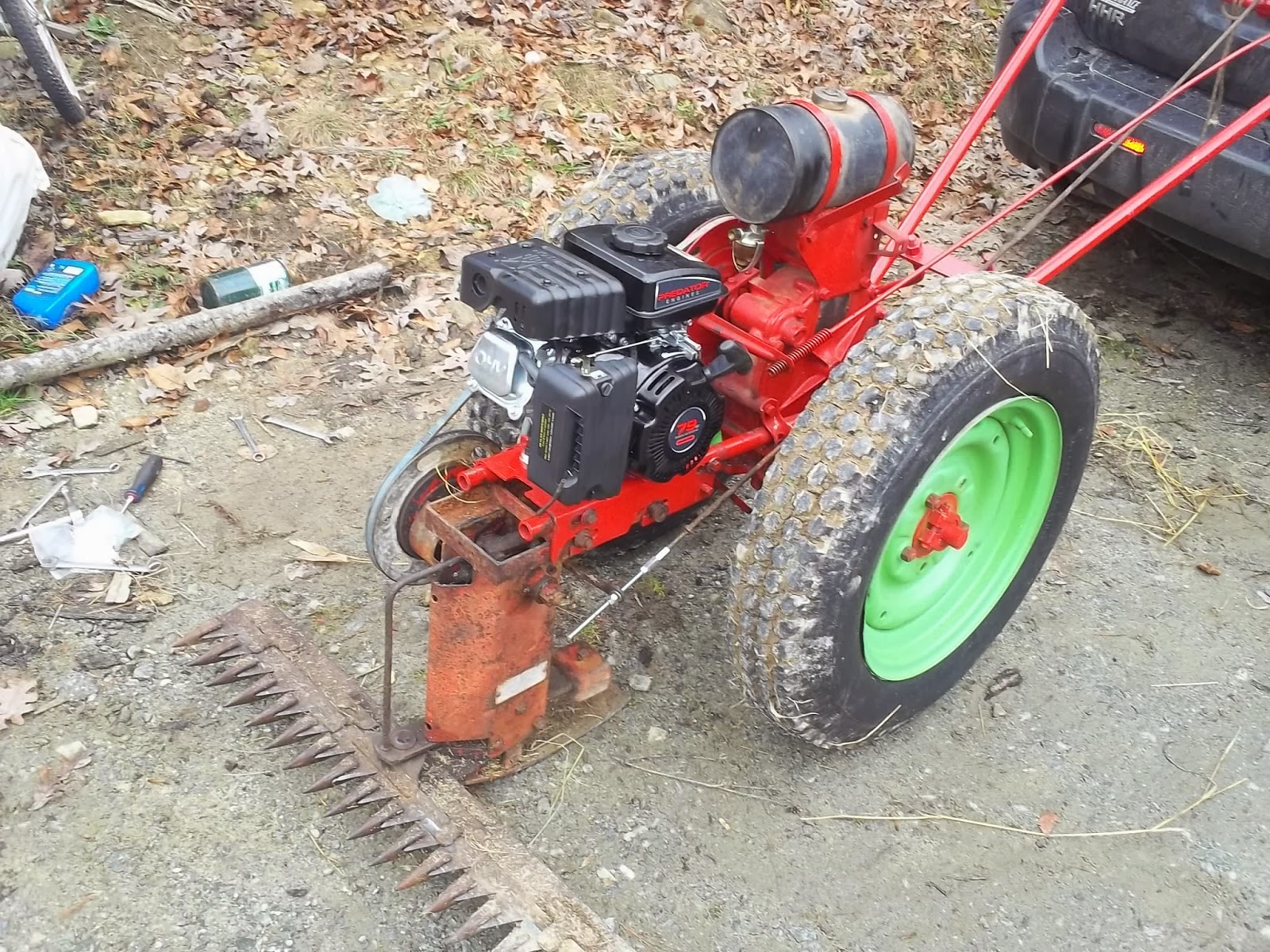 David Bradley Walk Behind Tractor and Engine Swap