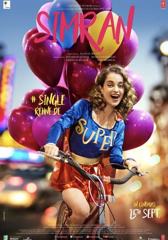 Kangana Ranaut's Simran Movie Poster