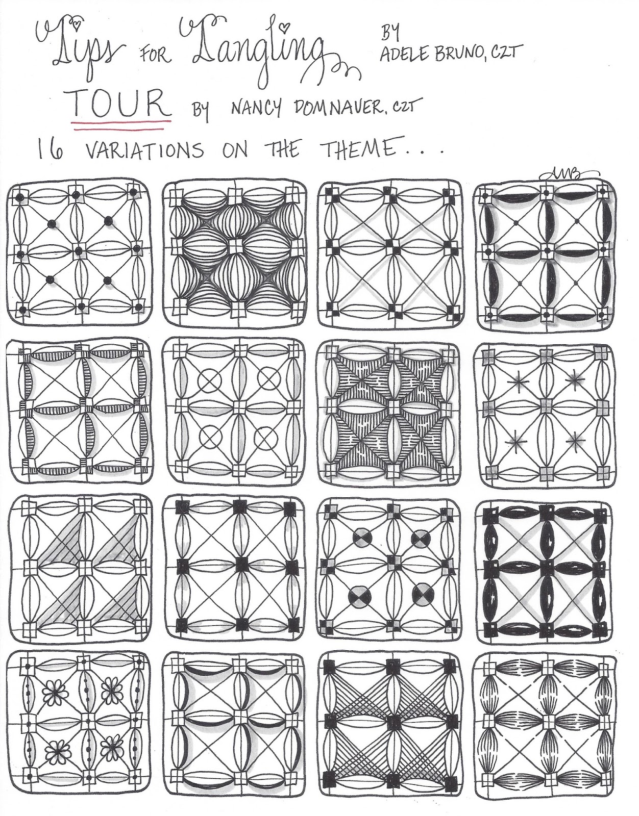 Tickled To Tangle: Tips for Tangling TOUR