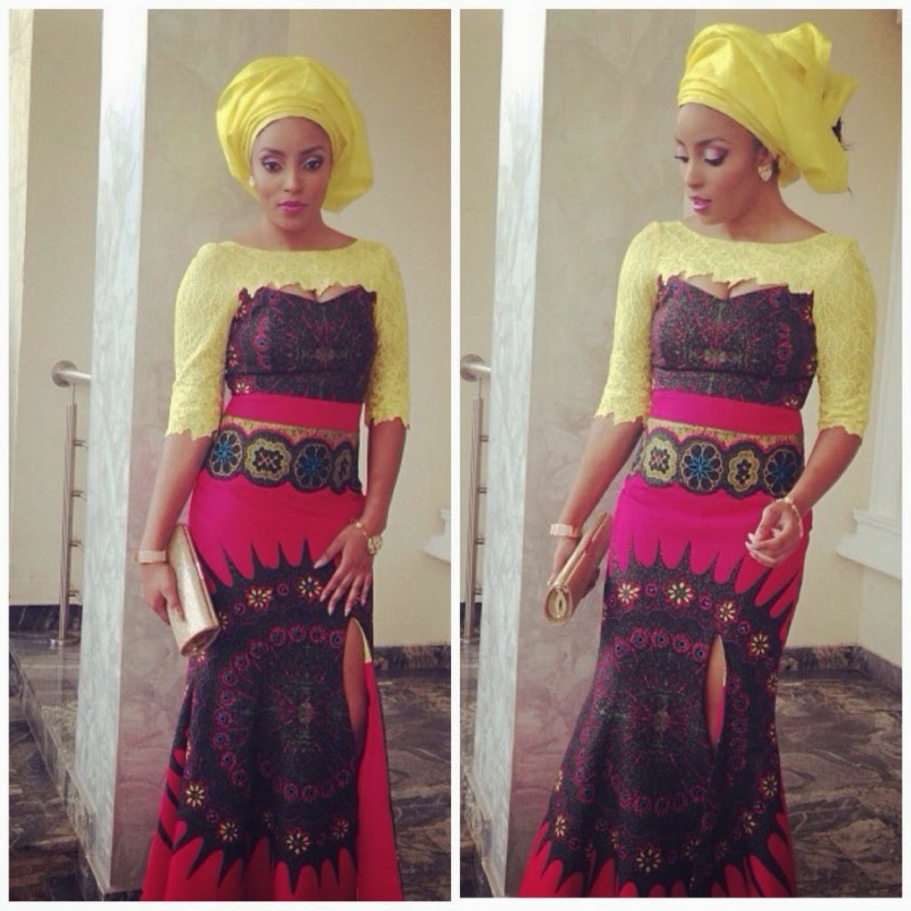 Ankara and Lace Combination Design - DeZango