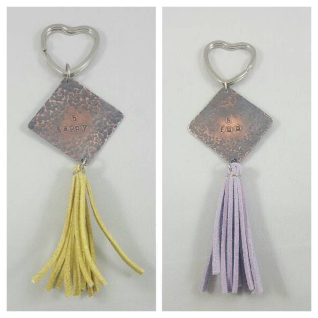 EB Bead and Metal Works: New Creations - Stamped Key Chains