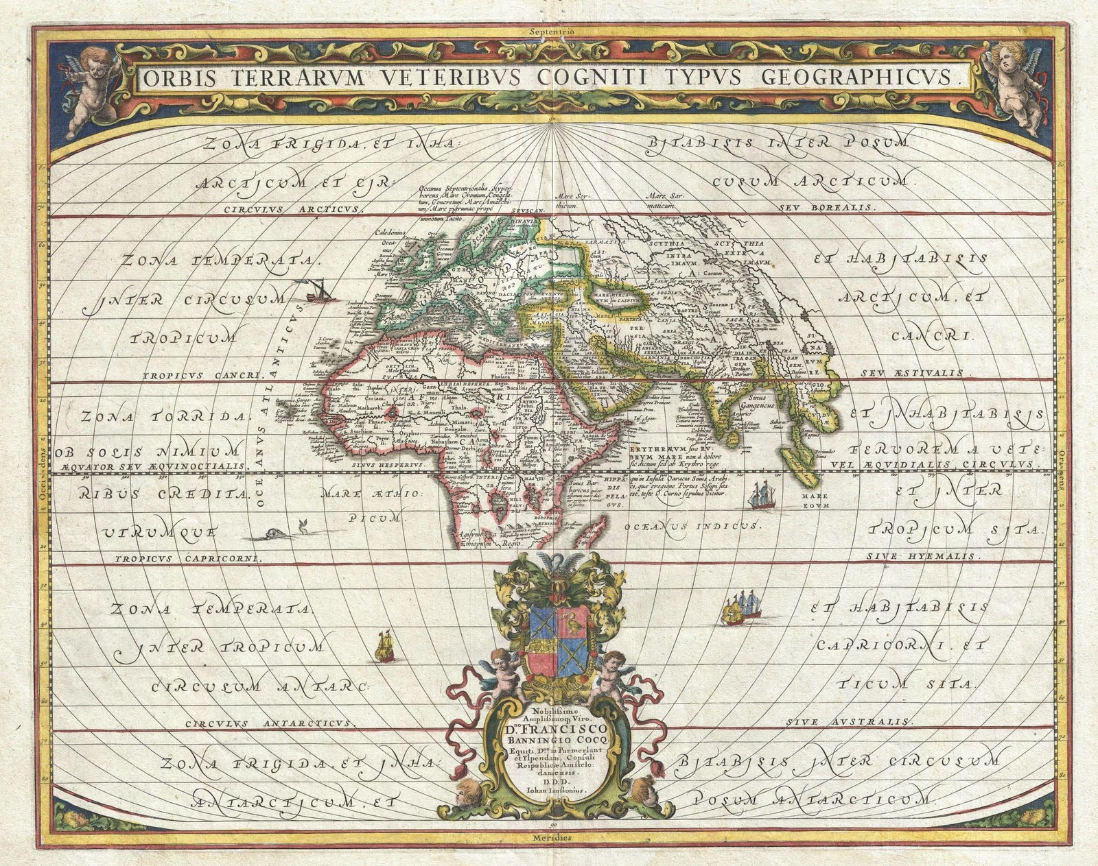Ancient World Maps: World Map 17th Century