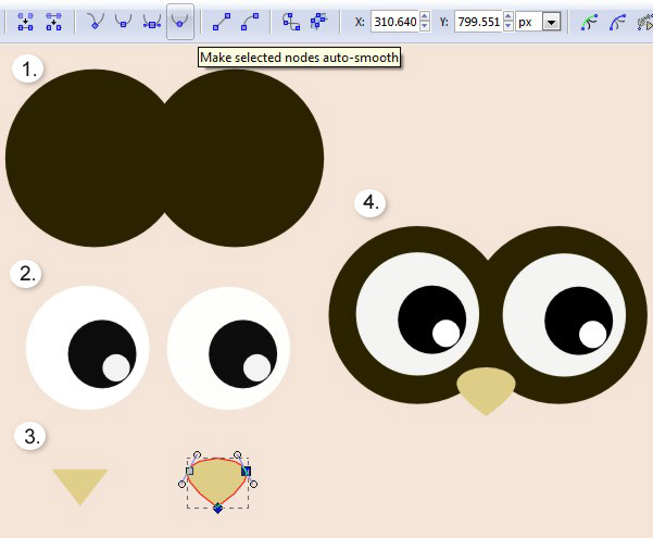 Inkscape draw: How to Create a Seamless Cute Birds and Owls Pattern in ...