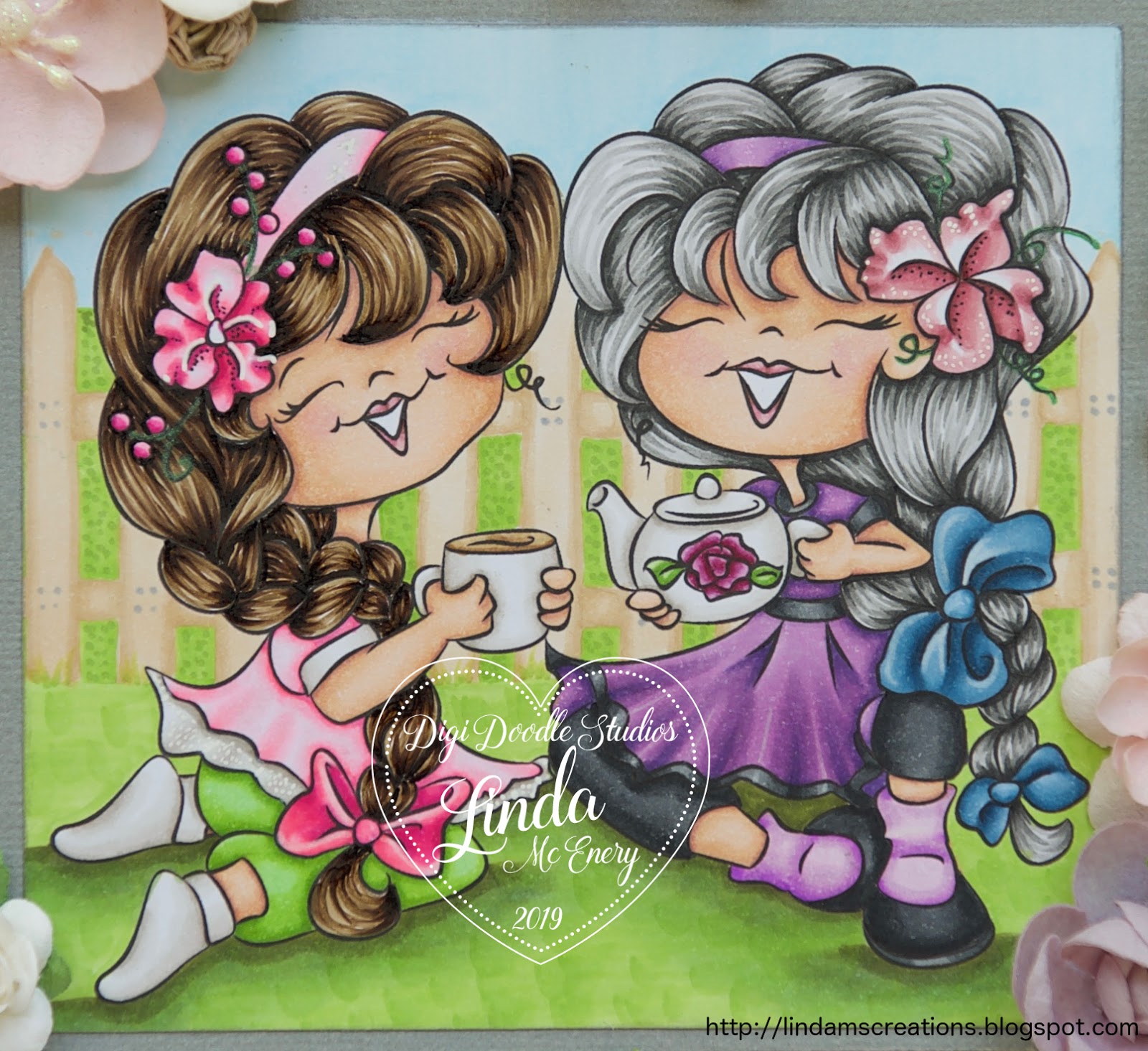 Linda's Creations: DIGI DOODLE STUDIOS TEA TIME