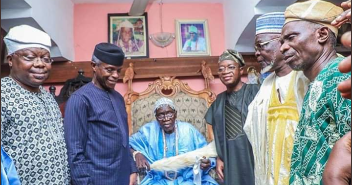 Osinbajo visits oba ogunsua of modakeke, osun state - photos - AllGists