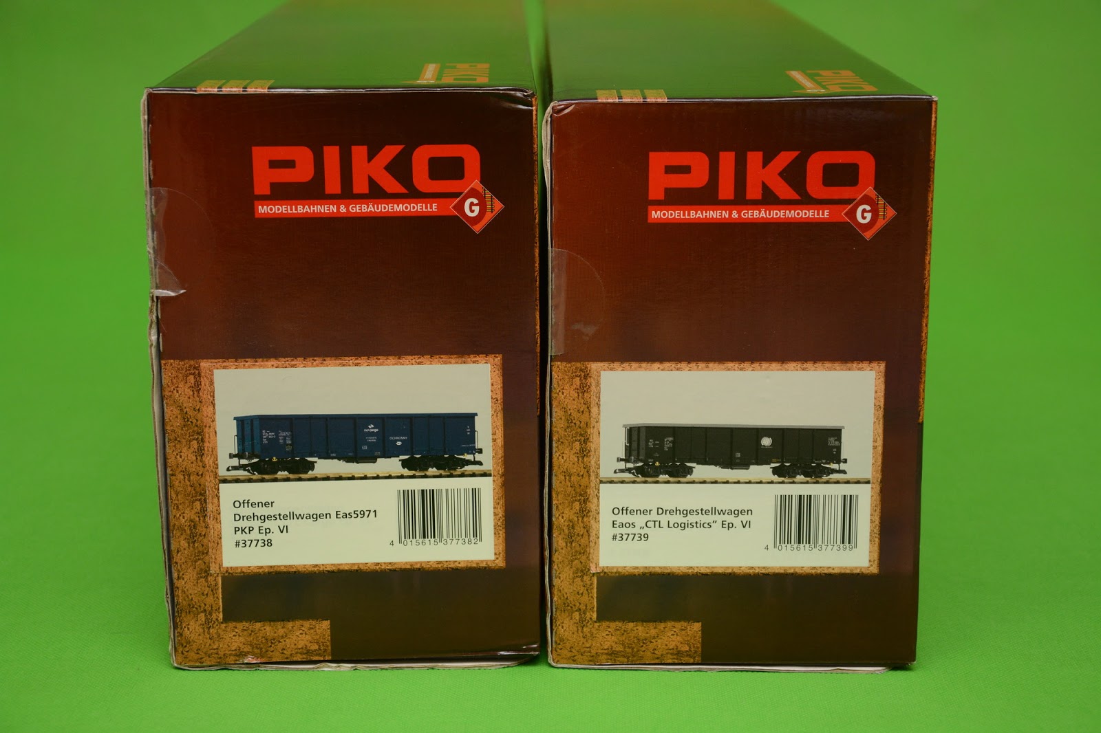My Miniature Worlds: Piko 37738 & 37739, G-Scale gondola cars