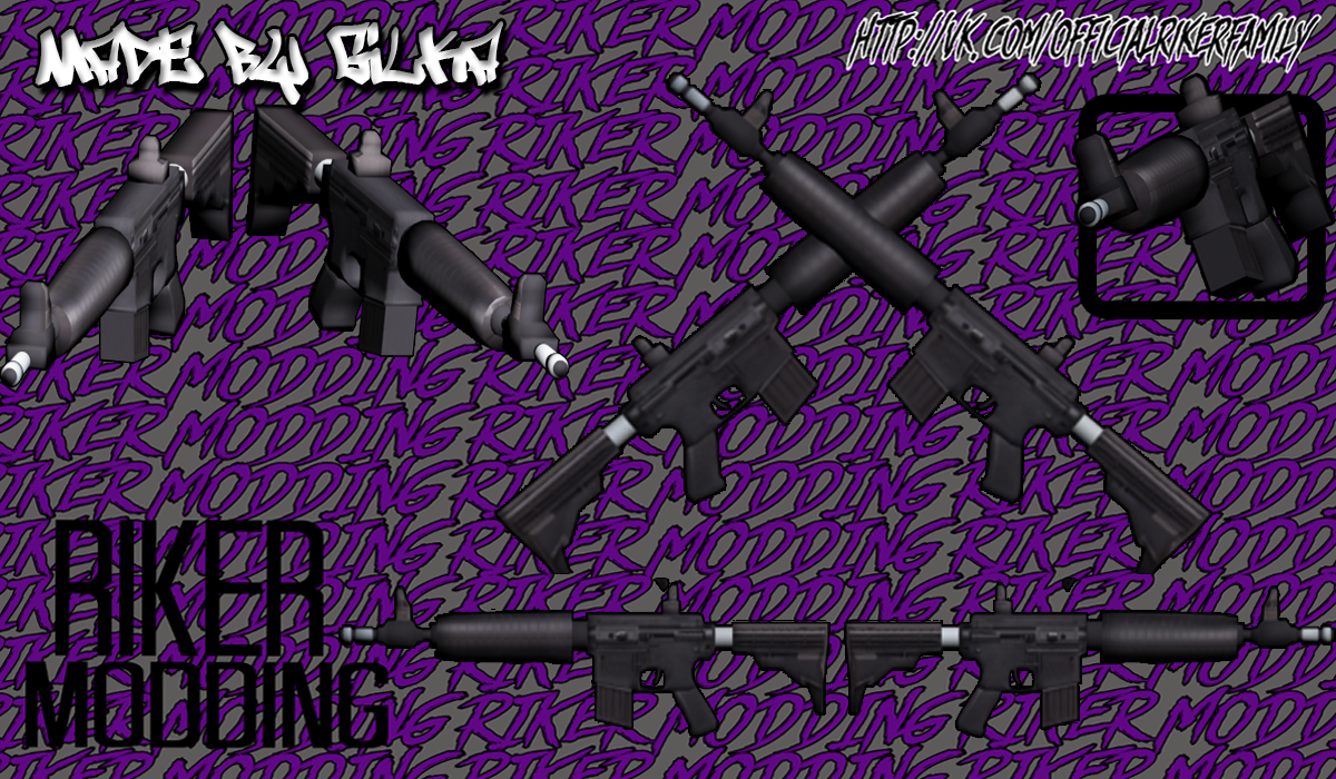 Low Poly M4 - DATP MODS - Mods para GTA:SA