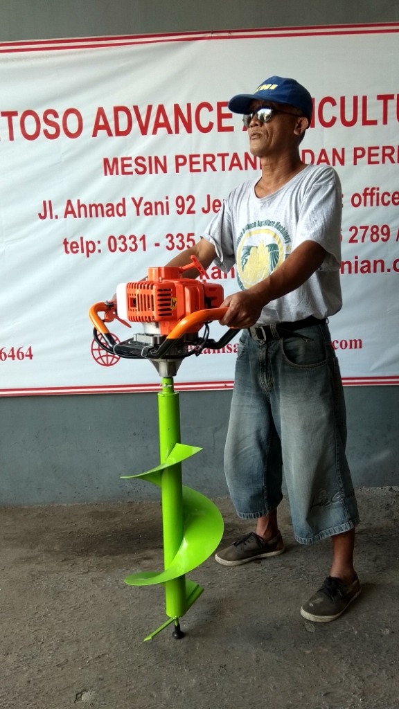 MESIN BOR TANAH 52C + MATA BOR DIAMETER 30CM ~ Santoso Advance ...