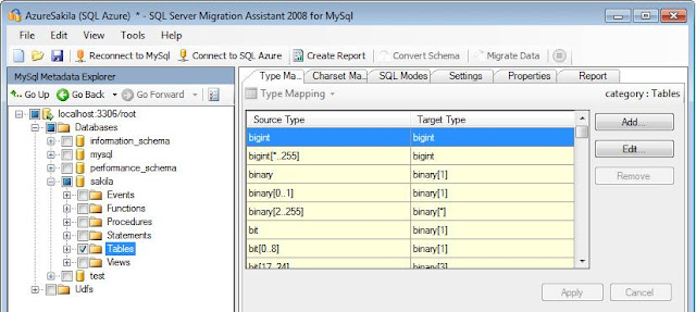 InSite I.T Web Blog: Migrating from MySQL to SQL Azure Using SSMA