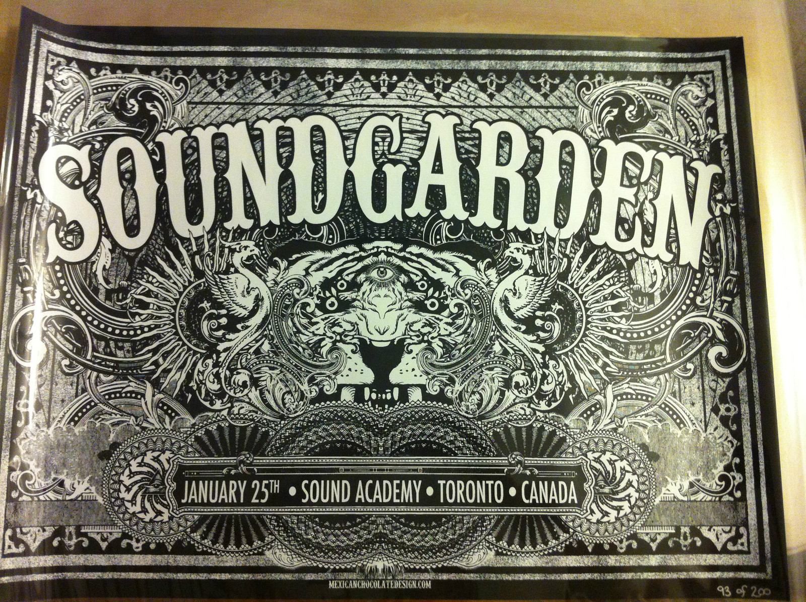 INSIDE THE ROCK POSTER FRAME BLOG: Soundgarden New York and Toronto posters