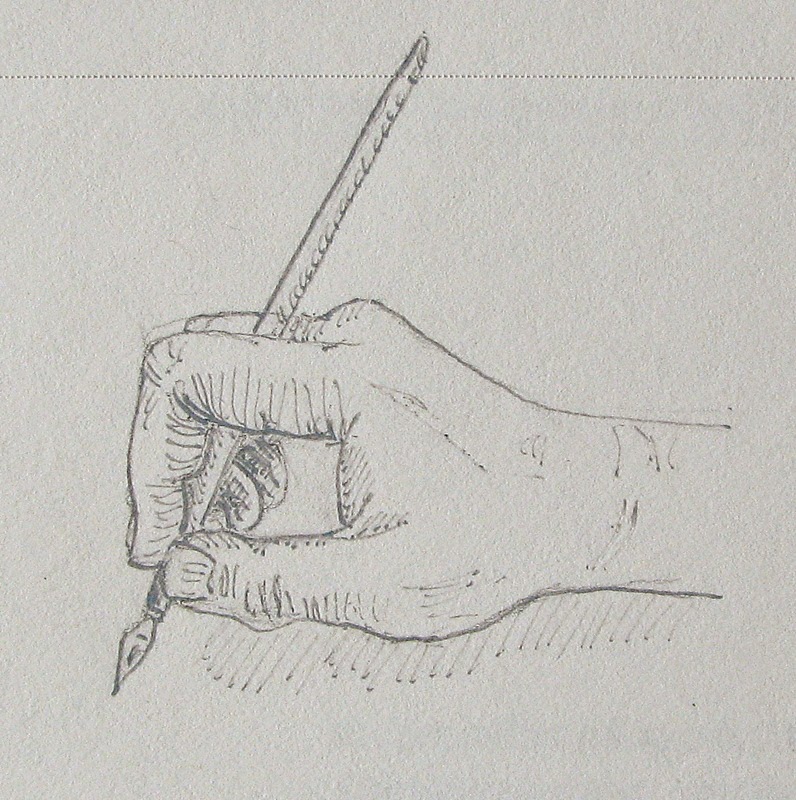 Desideratum ~ Art ~ Jewelry ~ Life: Drawing Hands Holding Pens and ...