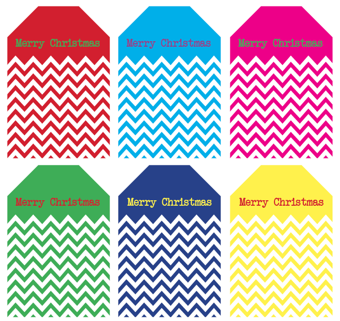 My Sweet Prints: Free printable chevron Christmas tags