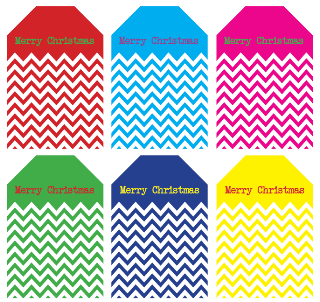 My Sweet Prints: Free printable chevron Christmas tags