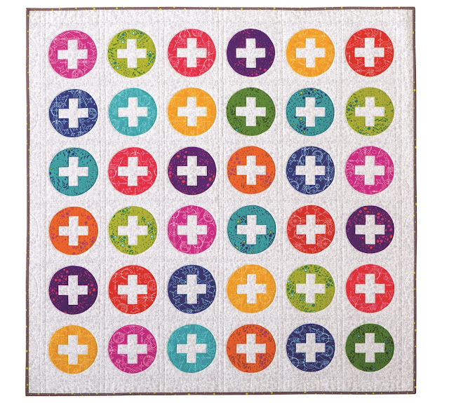 Quilted Blooms: Modern Plus Sign Quilts + Candy Plus Pillow Tutorial Link
