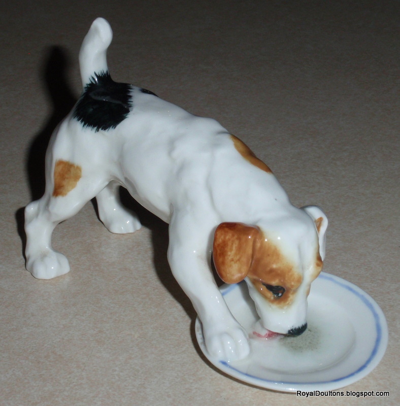 royaldoultons: Royal Doulton Figurine Character Dog With Plate HN1158