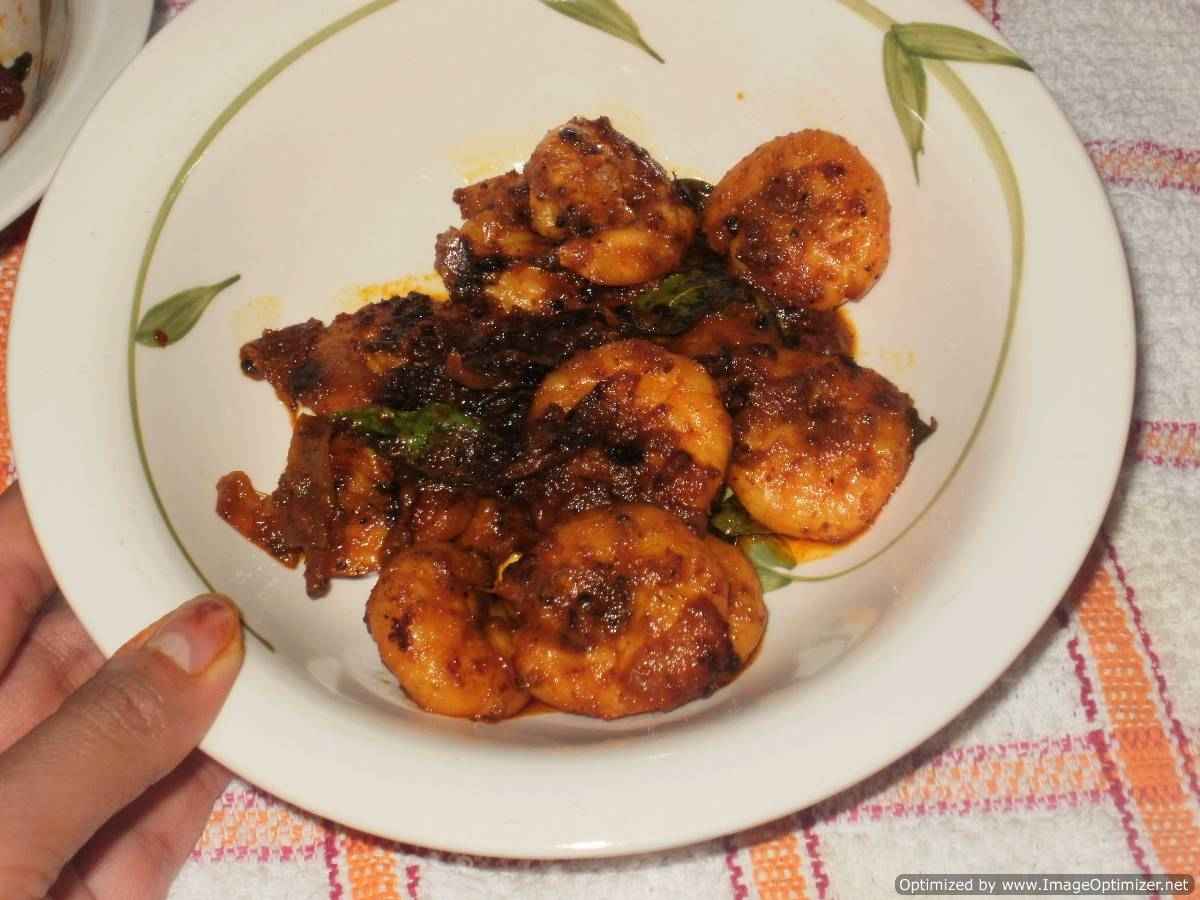 Recipe Era varuval (tiger prawns fry) | Recipes and tipps