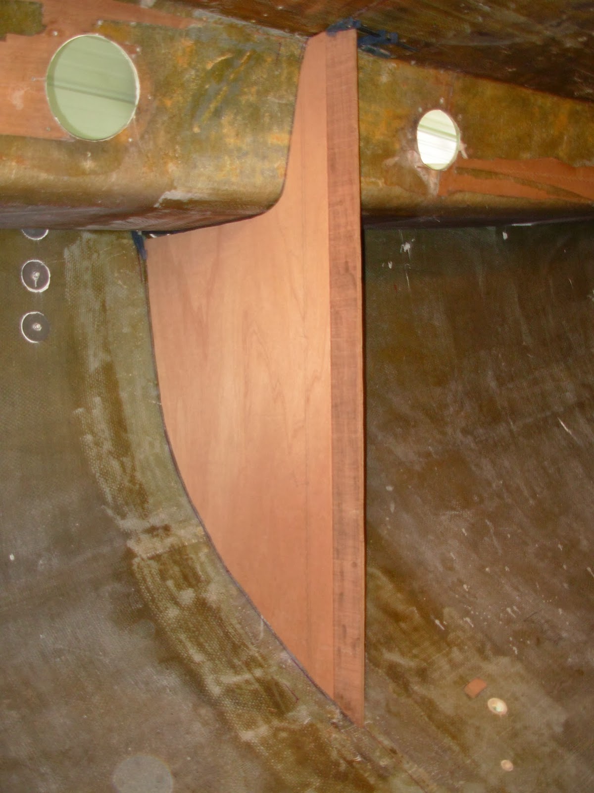 Westsail 32 Hull #667: Installation of Primary Bulkheads