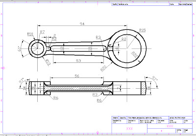 techdrawing: DRAWING CONNECTING ROD
