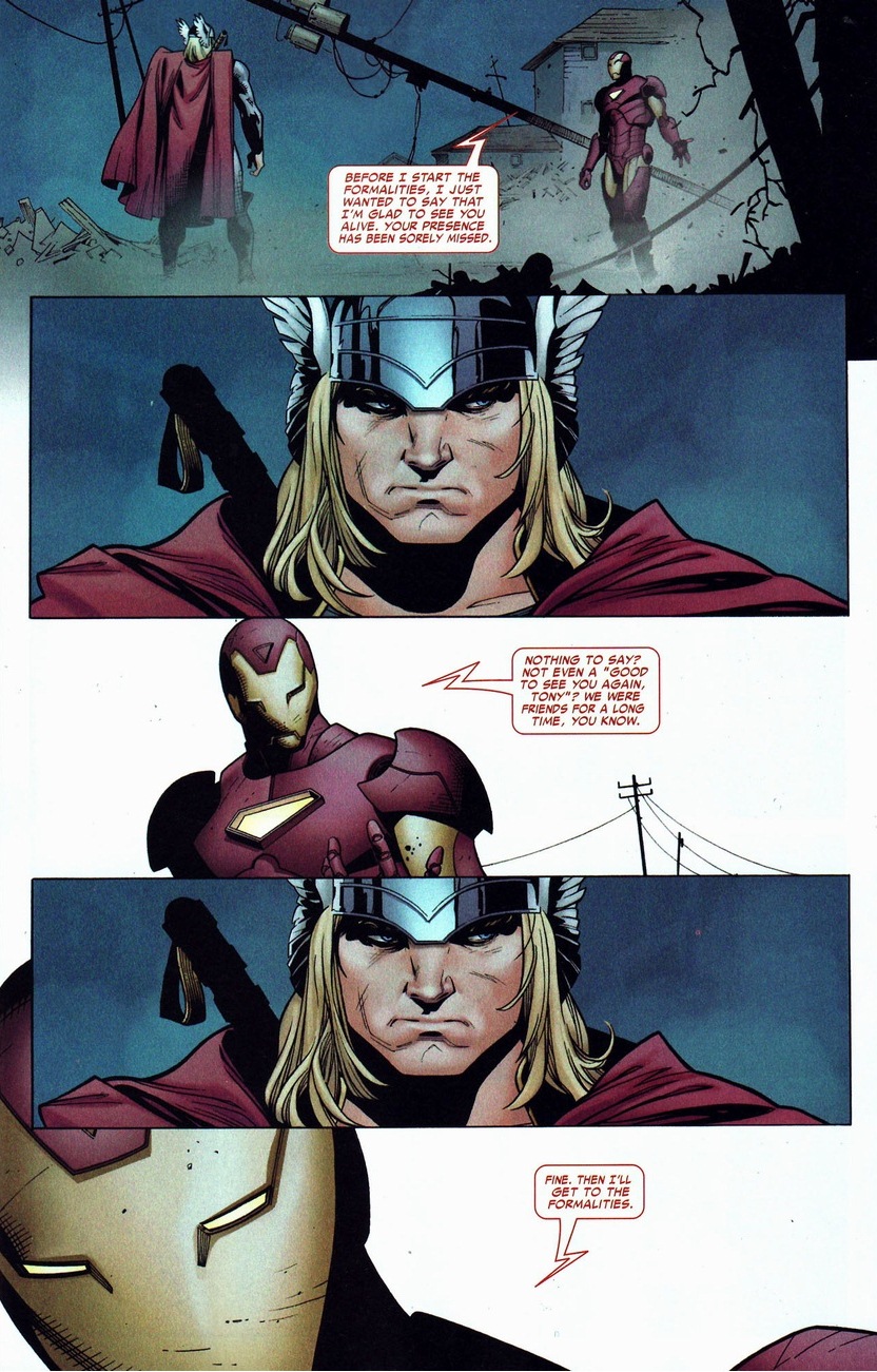 Truncheon the Camerlengo: Thor vs Iron Man (post-Civil War)