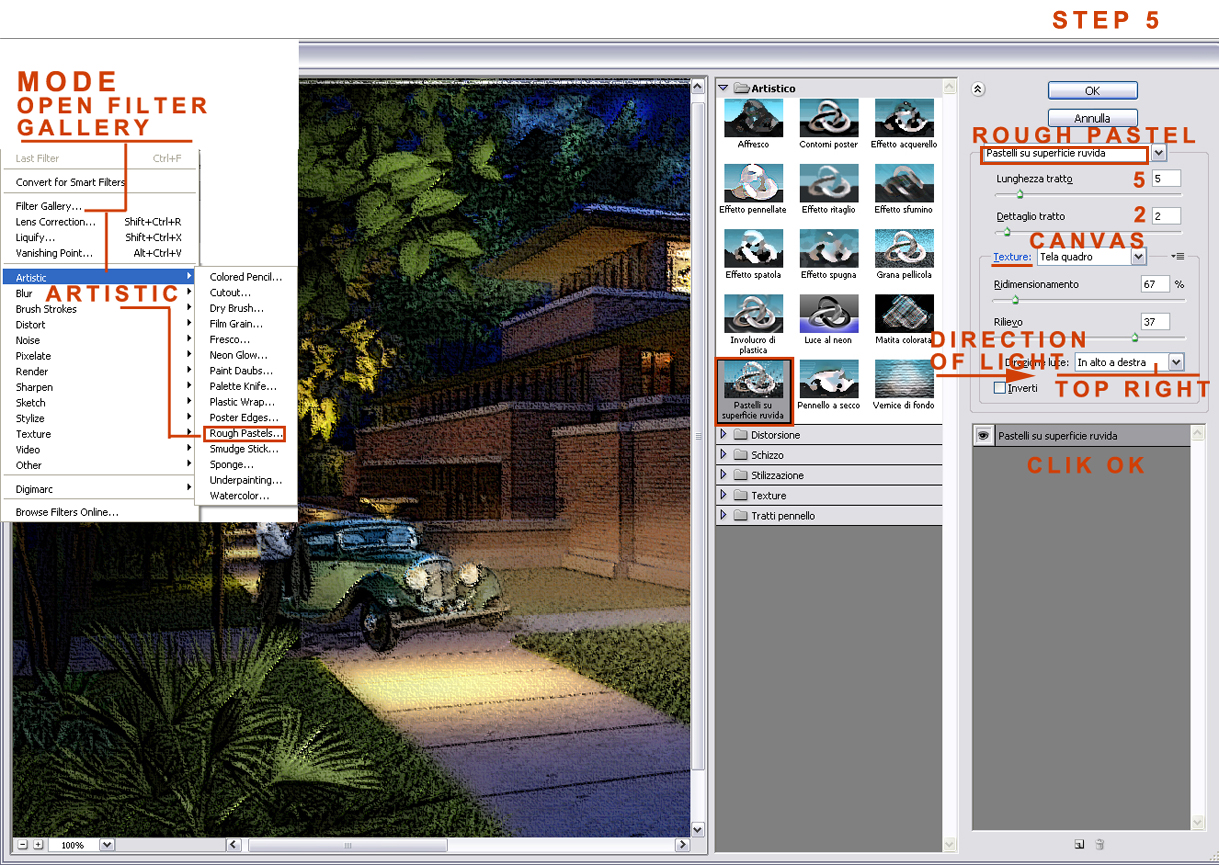 SKETCHUP TEXTURE: PS TUTORIAL NPR RENDER ARTISTIC EFFECTS.