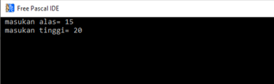 Program menghitung Luas dan Keliling segitiga pada Free Pascal - Nxenes Kadete
