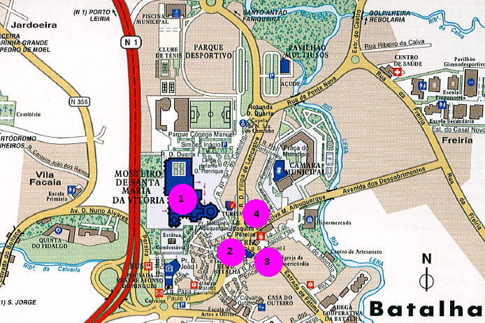 Petite Cosette: Batalha - Suggestion d'itinéraire