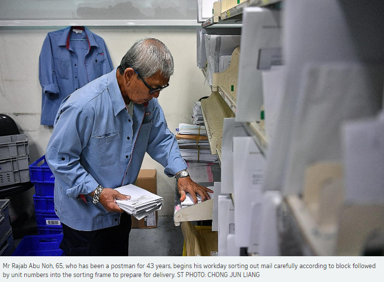 If Only Singaporeans Stopped to Think: Day in the life of a postman ...