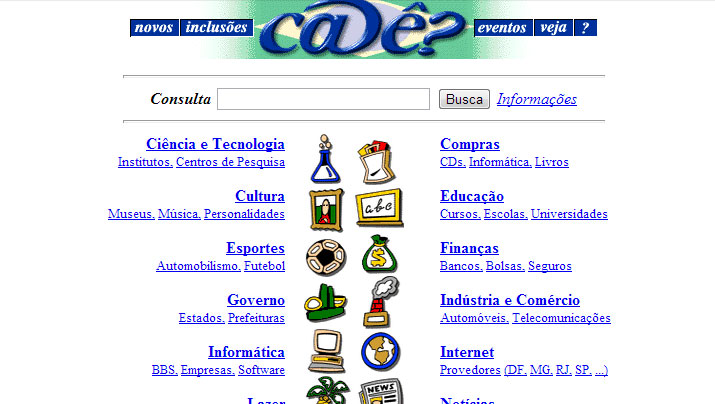 Viaje na máquina do tempo da Internet - Assuntos Criativos