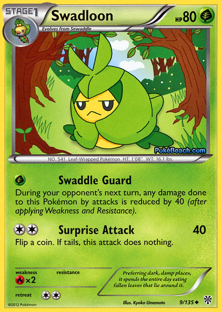 Swadloon -- Plasma Storm Pokemon Card Review | PrimetimePokemon's Blog