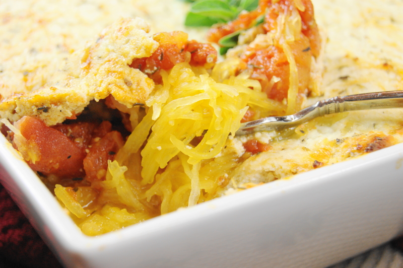 Baked Spaghetti Squash Gratin | The Kitchen is My Playground