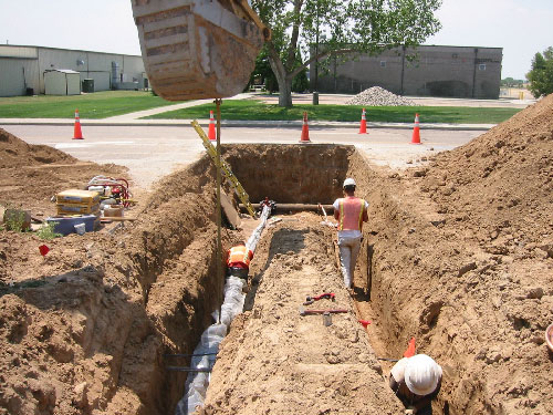 Excavating Foundation ~ Building Construction
