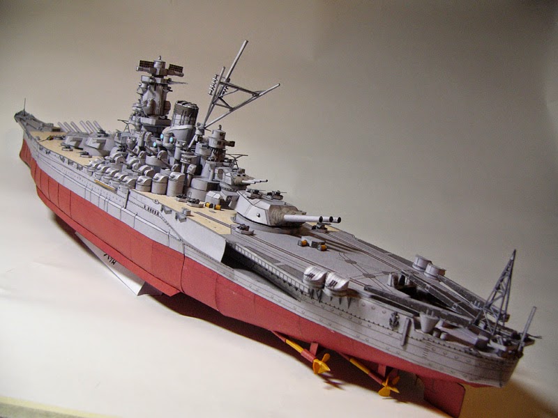 Papermodel Kapal Perang & Lain2: Paper Model IJN Yamato