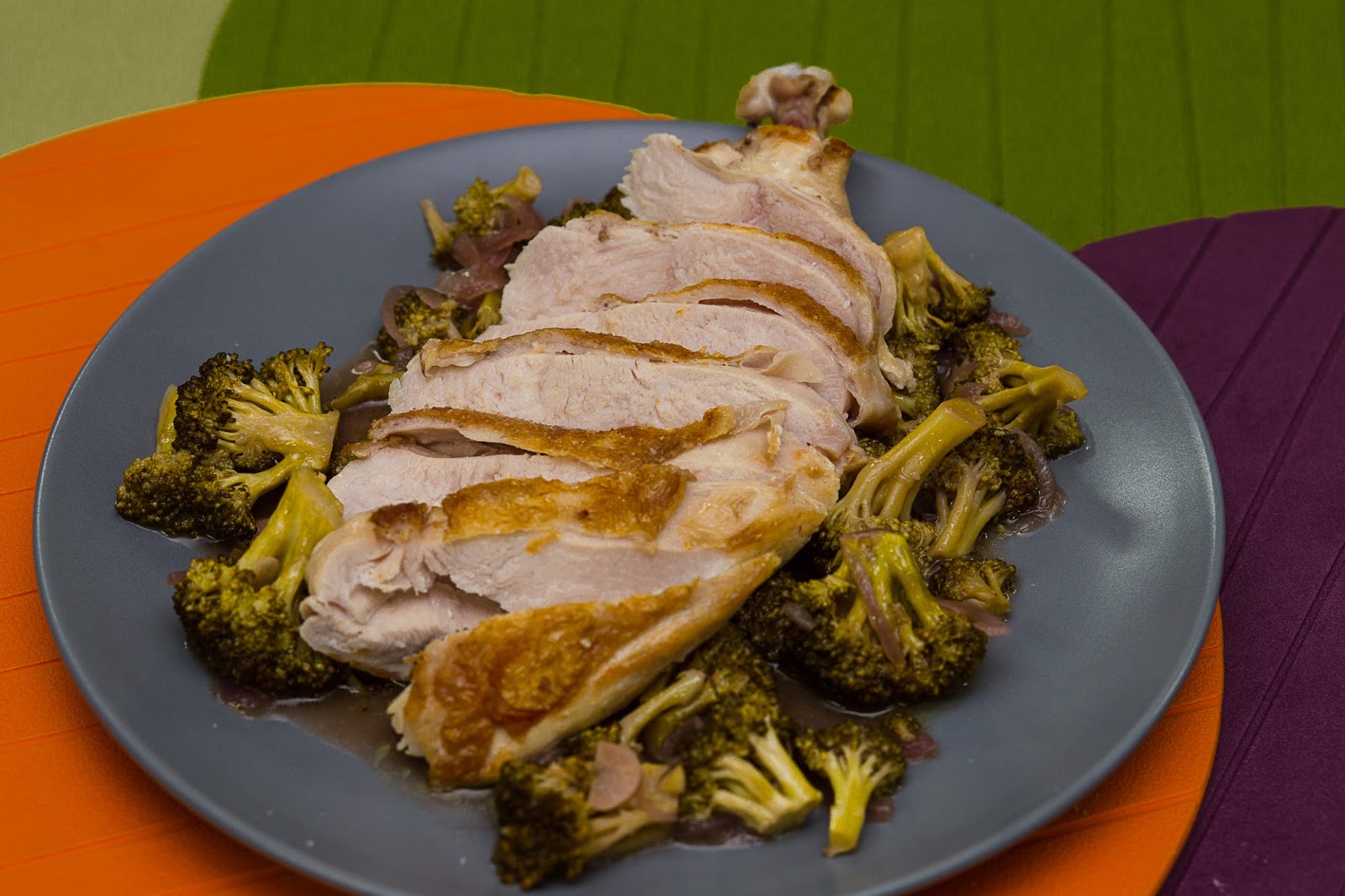 LA COCINA PARA TI: Chuleta de pollo con escabeche de brocoli