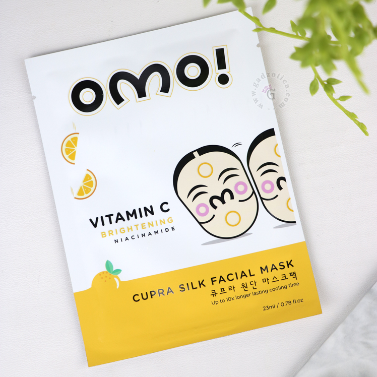 Review OMO! Cupra Silk Facial Mask (Varian Aloe vera & Vitamin C ...